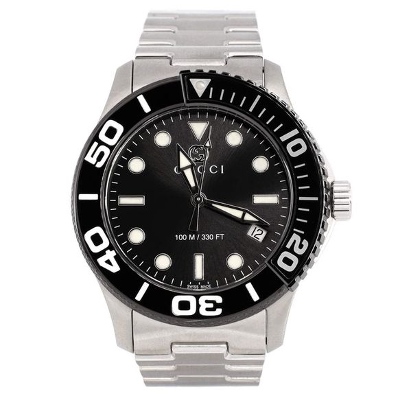 Gucci | Jewelry | Gucci Gtimeless Classic Diver Quartz Watch Stainless ...